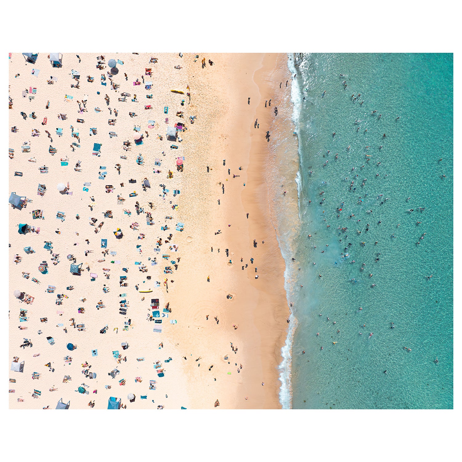 Bondi Bathers Photo Print | Aerial Bondi Beach Coastal Wall Art Prints ...