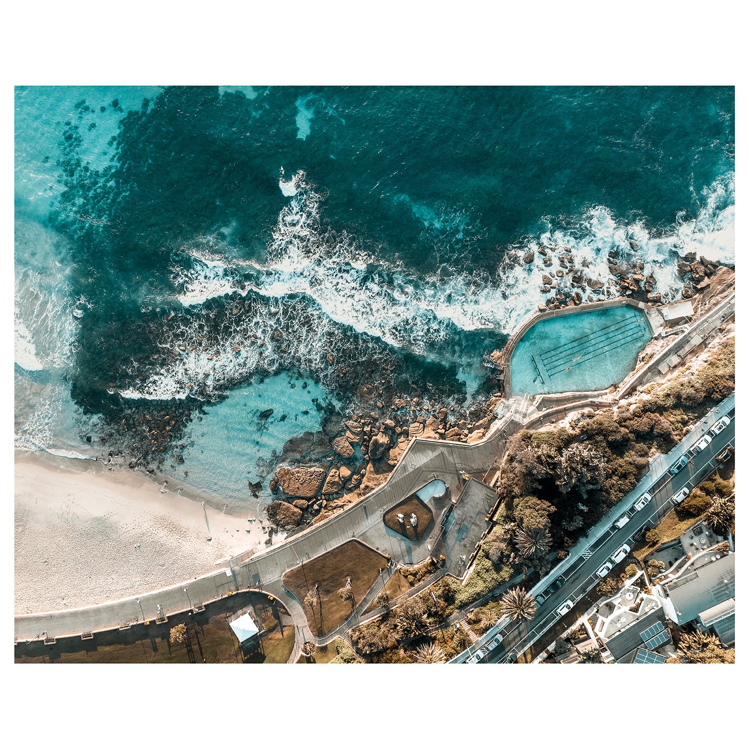 Bronte Beach Rock Pool and Bogey Hole | Bronte Beach Poster Print and ...