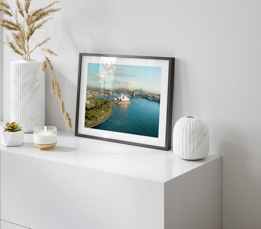 Sydney Harbour First Light Sunrise Art Print in Landscape – Through Our ...