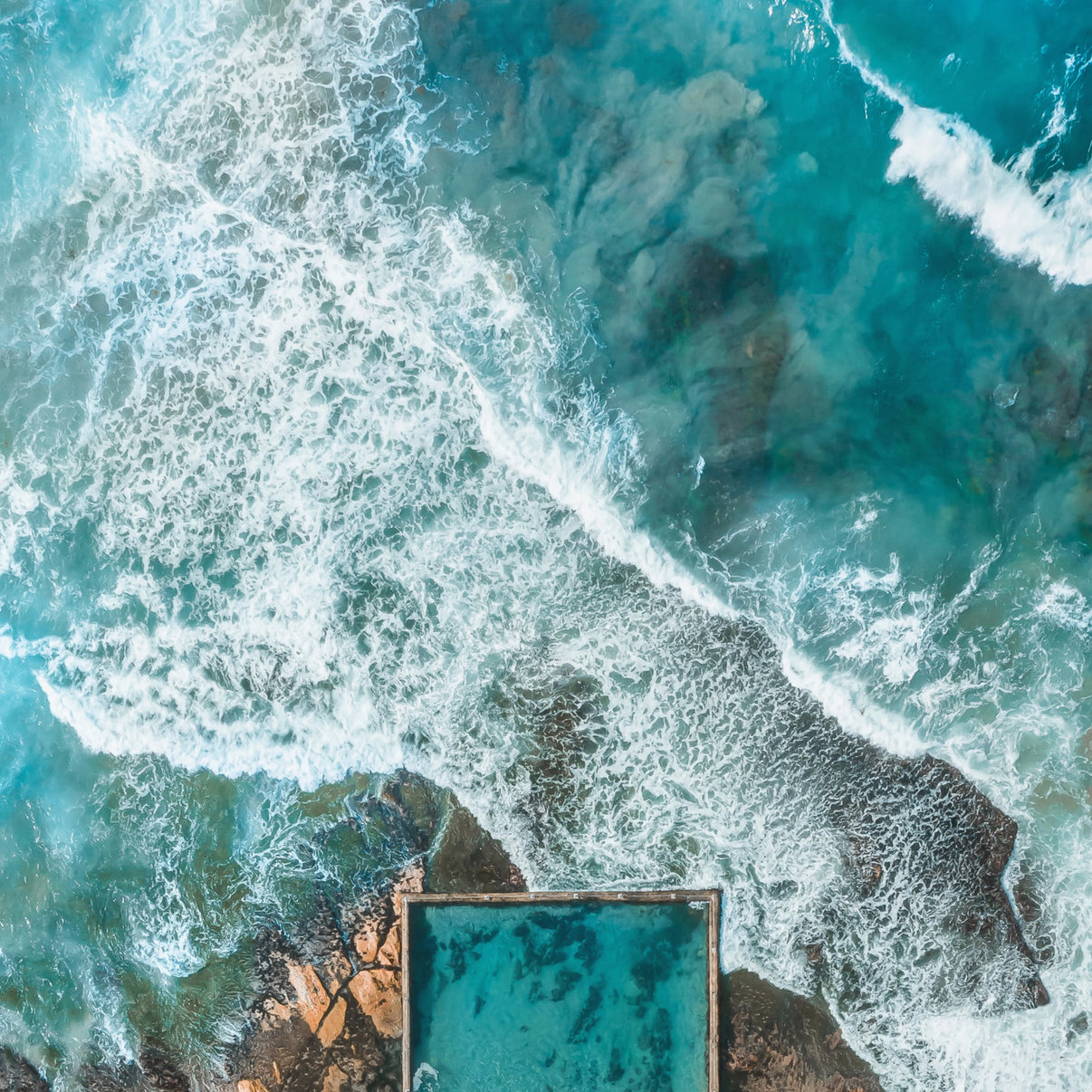 North Cronulla Rock Pool Wall Art - Framed and Unframed Photo print ...