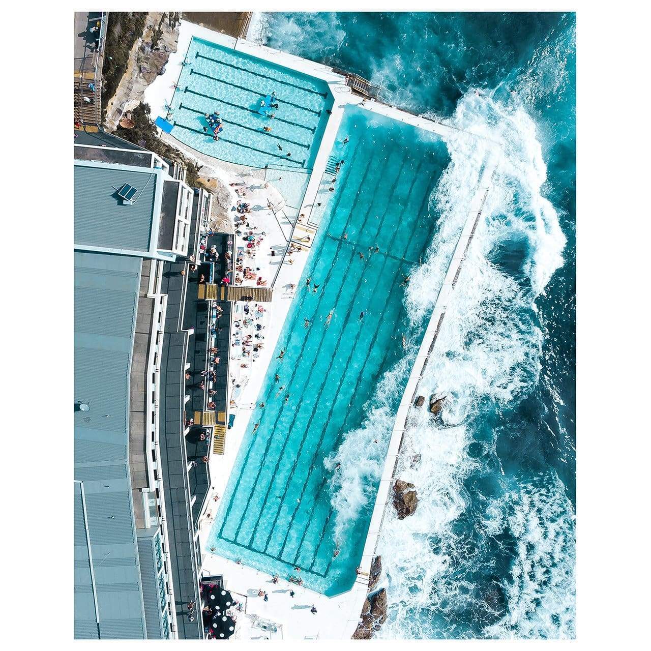 Bondi Beach Icebergs Rockpool Australian Souvenir Poster – Through Our Lens
