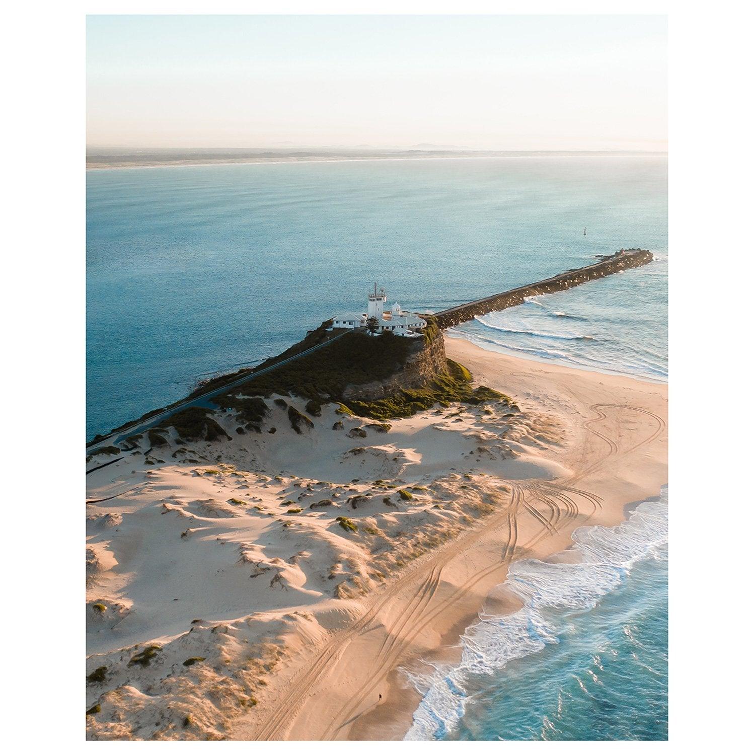 Nobbys Lighthouse Art Print – Through Our Lens